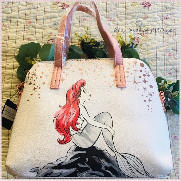 Loungefly | Bags | Loungefly Disney Ariel Rose Gold 2pc Set | Poshmark